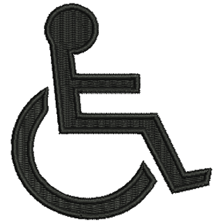 Disabled Badge 12049 | Stock Embroidery Designs for Home and Commercial ...