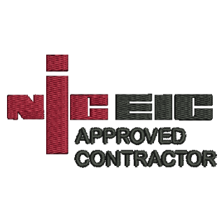 NIC EIC Approved Contractor logo | Stock Embroidery Designs for Home ...